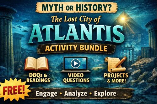 The Lost City of Atlantis Activity Bundle | Myth v History, DBQs ...