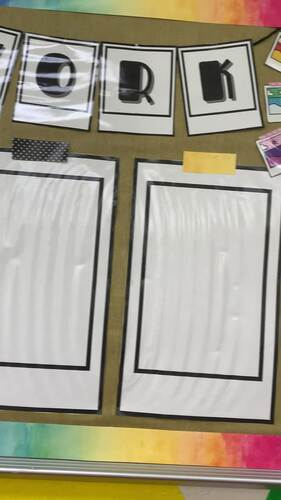 Polaroid Bulletin Board Wow Work Decorations by meagan Carloss | TPT