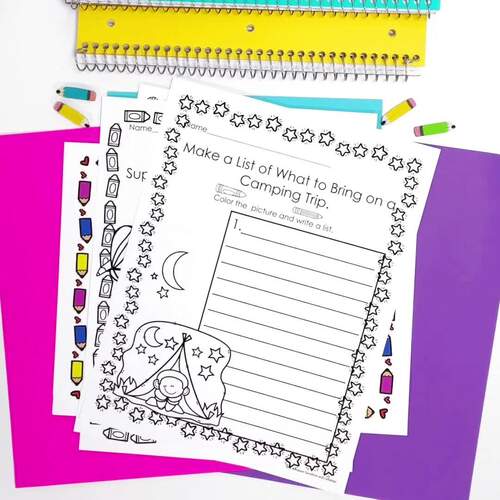 Summer Writing Prompts for Summer School and Review by Sunshine and ...