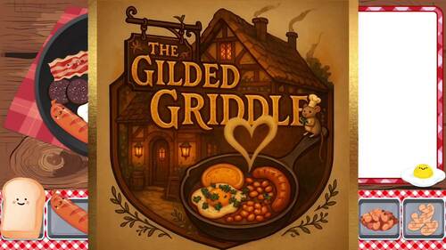 Interactive Spelling & Vocabulary Digital Sticker Game- English Breakfast