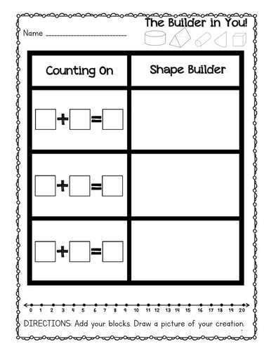 "Counting On" Simple STEM - "Jack the Builder" Block Center Companion