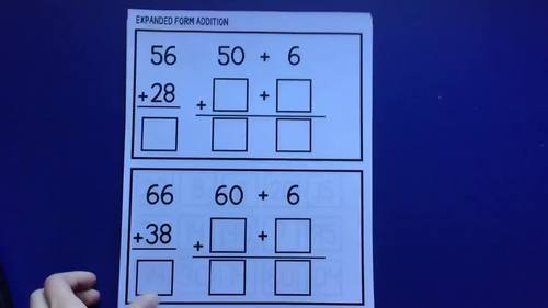 Expanded Form Addition Game (2 digit and 3 digit) by Unique in Primary