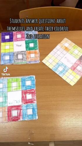 Back to School First Day Math Get To Know You Collaborative Math & Art ...