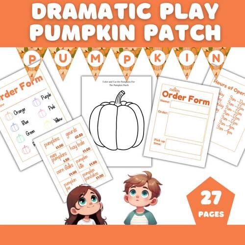 Pumpkin Patch Dramatic Play Center by Colorful Creative Printables