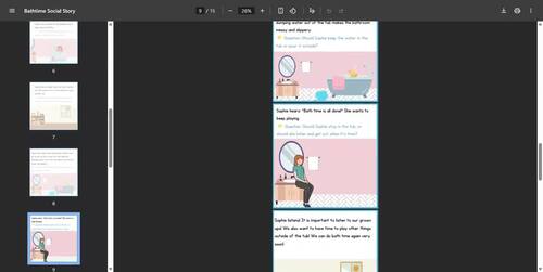 Bath Time Social Story | Printable Routine Story for Preschoolers ...