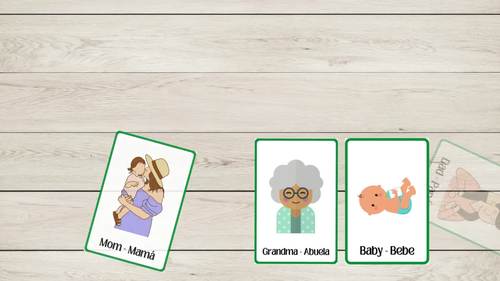 Bilingual Flashcards for Family | Flashcards bilingües para la familia