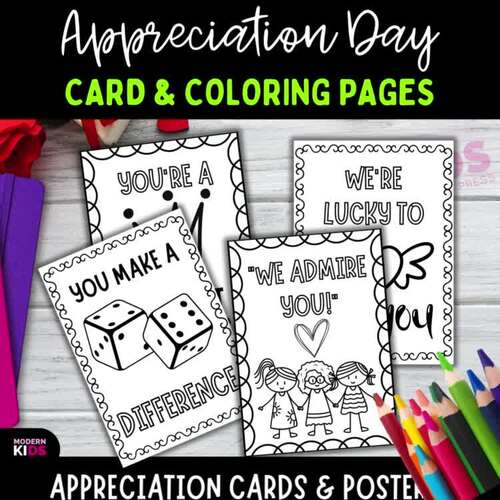 Principal Appreciation Day Card and Coloring Page - Appreciation Cards ...