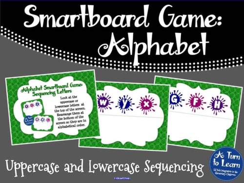 Alphabet Game: Sequencing Letters (Smartboard/Promethean Board) | TPT