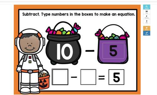 Subtraction Practice Boom Cards™ Digital Activities by Teaching Superkids