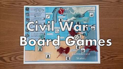 Civil War Board Games #7 King Cotton Checkers (Social Studies, American ...