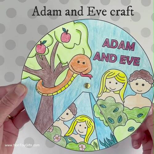 Adam and Eve Craft, Bible Lesson, The Garden of Eden, Adam and Eve ...
