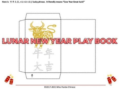 Chinese New Year Greetings, Culture, Crafts Year of the OX (Sch) Annual ...