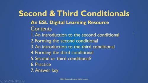 Digital Grammar Presentation: 2nd & 3rd Conditional | TpT