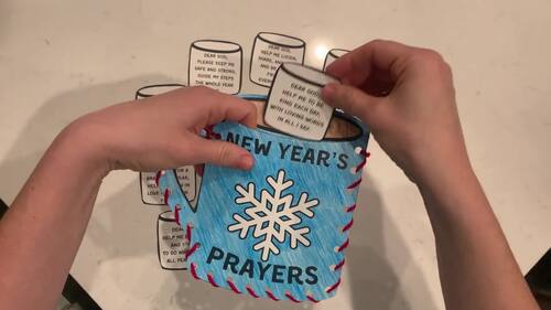 New Year's Bible Craft, Promises and Prayers Sunday School Activity ...
