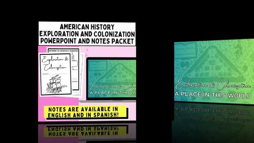 13 Original English Colonies American History PowerPoint and Notes Packet