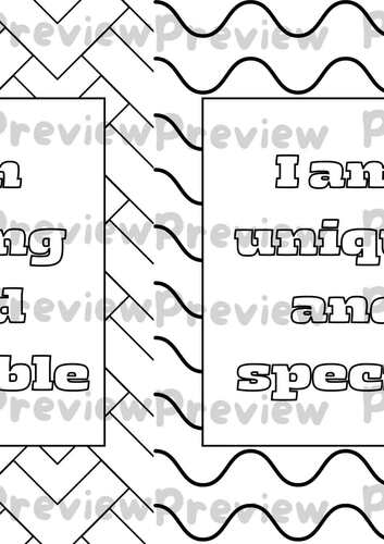 Positive Affirmation Coloring Sheets | Mindfulness & SEL Resources