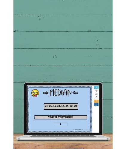 Mean and Median Boom Cards by Brooklyn's Brightest | TpT