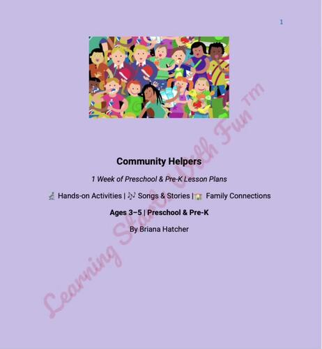 Community Helpers Preschool Lesson Plans | Pre-K SEL Activities & Centers