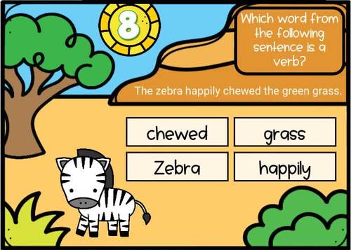 Boom Cards™ Parts of Speech Bundle by Mrs Stewart in 3rd | TPT