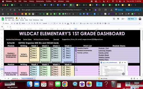 Editable Kindergarten Dashboard | Into Reading Foundational Pathway ...