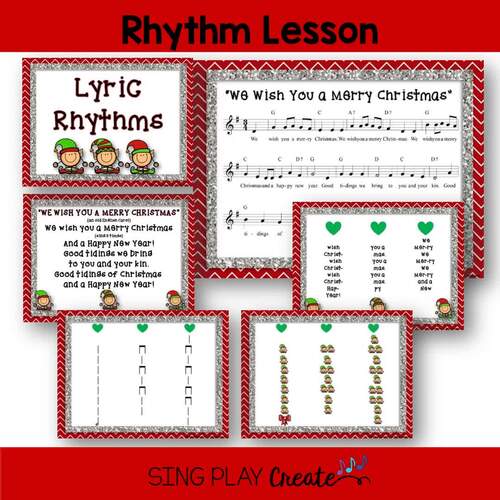 Christmas Music Lesson: "We Wish You A Merry Christmas" K-6 Mp3 Tracks