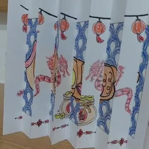 Chinese New Year 2024 Dragon Craft Agamograph Coloring Activities Art