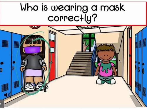 Back to School Covid Wearing a Mask Activity by Life Skilled Lessons
