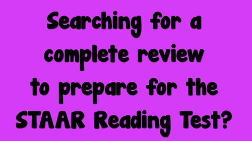 STAAR Reading Review BUNDLE (STAAR reading prep) by Write Moments
