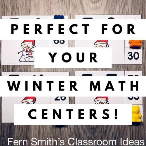Winter Snowman Multiplication Clip Cards by Fern Smith's Classroom Ideas