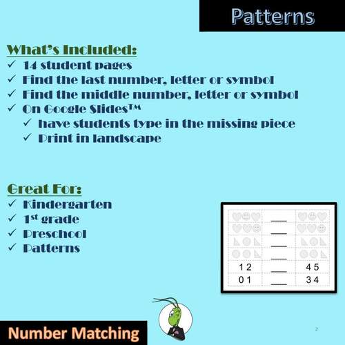What's Next in the Pattern? PreK Early Math Missing Numbers Skills