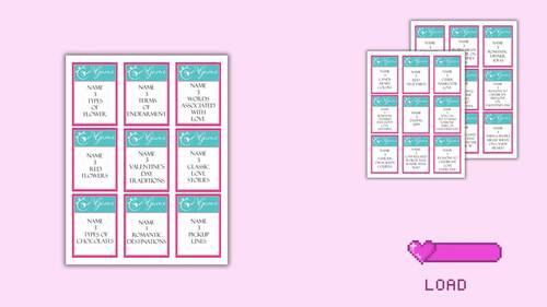 5 Second Game, Valentine's Day, Printable Activity, Think Fast, Classroom