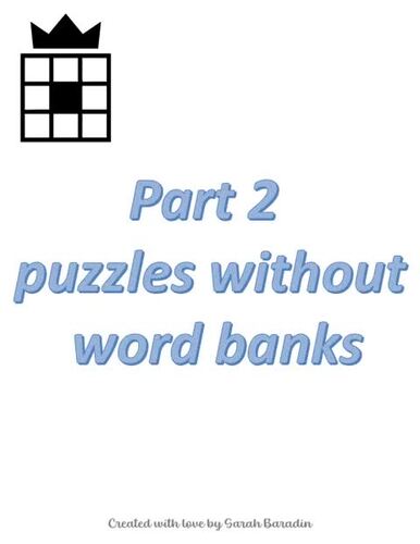 Pi Day Party Crossword With Word Banks Fun & Vocabulary by Sarah Baradin