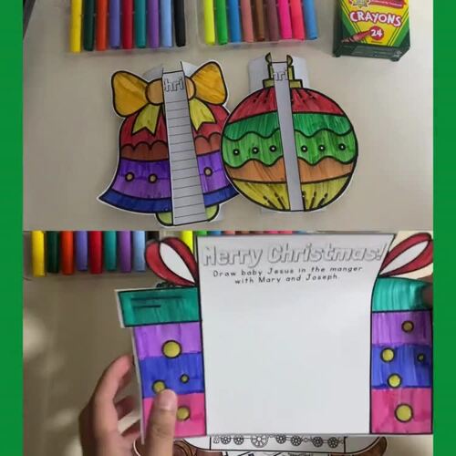 Christmas Card Folding Templates | Christmas Card Craft |Pop Up ...