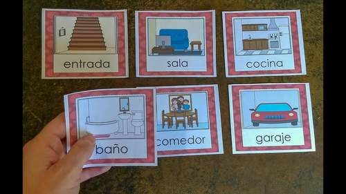 Partes de la casa: vocabulario y escritura - Parts of the house in Spanish