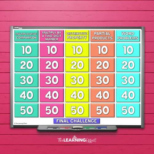 Multiply with One-Digit Numbers Game Show | 4th Grade Multiplication ...