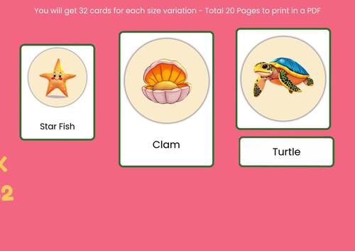 Water Animals Flashcards - Water Animals Names With Pictures For Kids ...