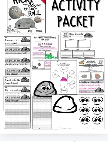 Ricky the Rock That Couldn't Roll Activity Packet by SmthngSmplFL