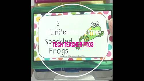 5 Little Speckled Frogs Nursery Rhyme Activities by Tech Teacher Pto3