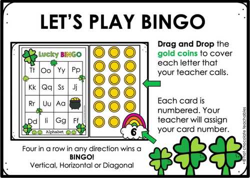 Alphabet Letter Fluency | St. Patrick's Day | Digital Bingo Boom Cards™