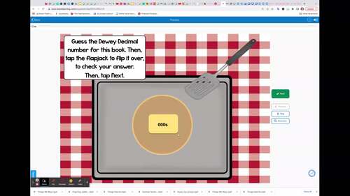 Library Skills -- Flipping Dewey Flapjacks Printable Game and Digital ...