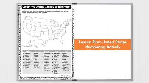50 U.S. States and Regions Maps and Test Materials -US (Lesson Plans ...