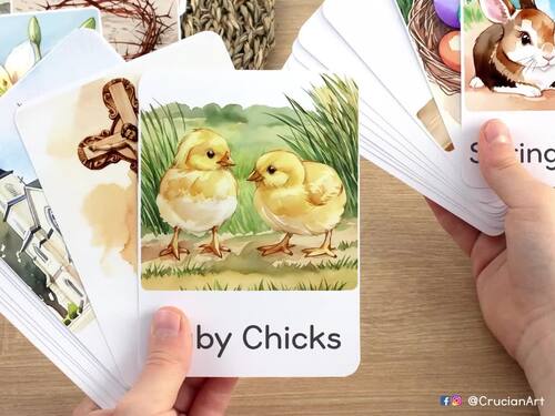 Easter Three-Part Cards: Visual Card and Word Matching for Early Readers