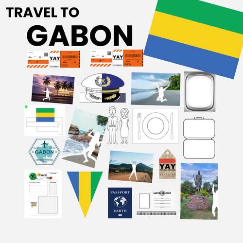 Travel to GABON! – Printable Pretend Travel Activity for Kids by ...