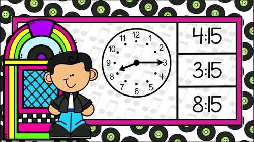 Giggly Games Rock Around the Clock Quarter Past Google Slides Digital ...