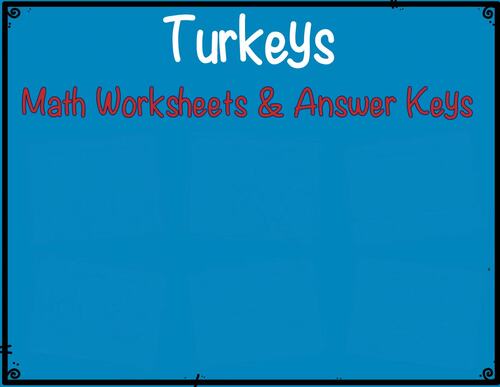Turkeys Themed First Grade ELA and Math Worksheets | TPT