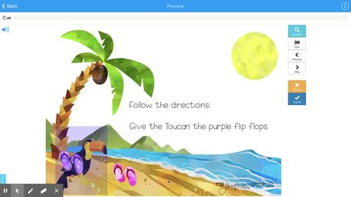 Following One Step Directions Beach and Summer Theme BOOM Cards™
