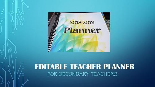 2019-2020 Editable Teacher Planner by Rockin' Math Resources | TpT