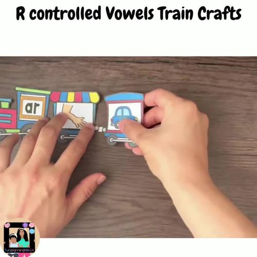 R Controlled Vowels Train Craft | Bossy R Craft Activities | TPT