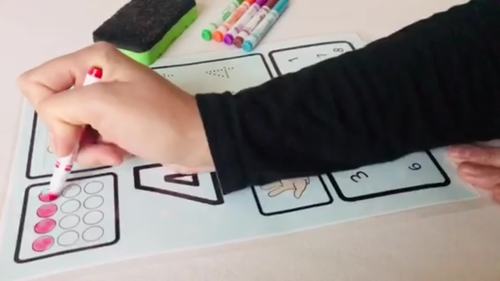 Number 1-10 Tracing Mat Printable | Play Dough Mat | Tracing Activity