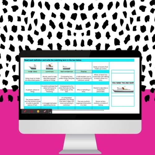 Sink the Ships Digital Game GROWING BUNDLE----Self Correcting | TPT